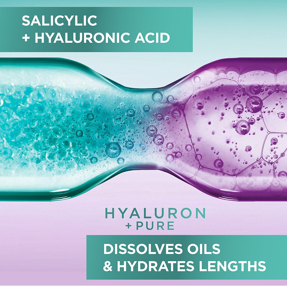 Shampoo Hyaluron + Pure Purifying Shampoo for Oily Hair | L'Oréal Paris