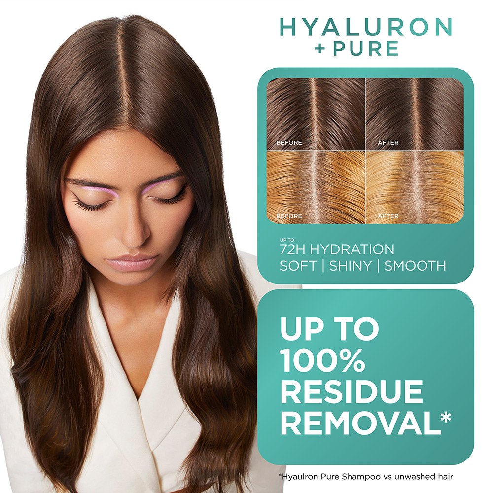 Shampoo Hyaluron + Pure Purifying Shampoo for Oily Hair | L'Oréal Paris