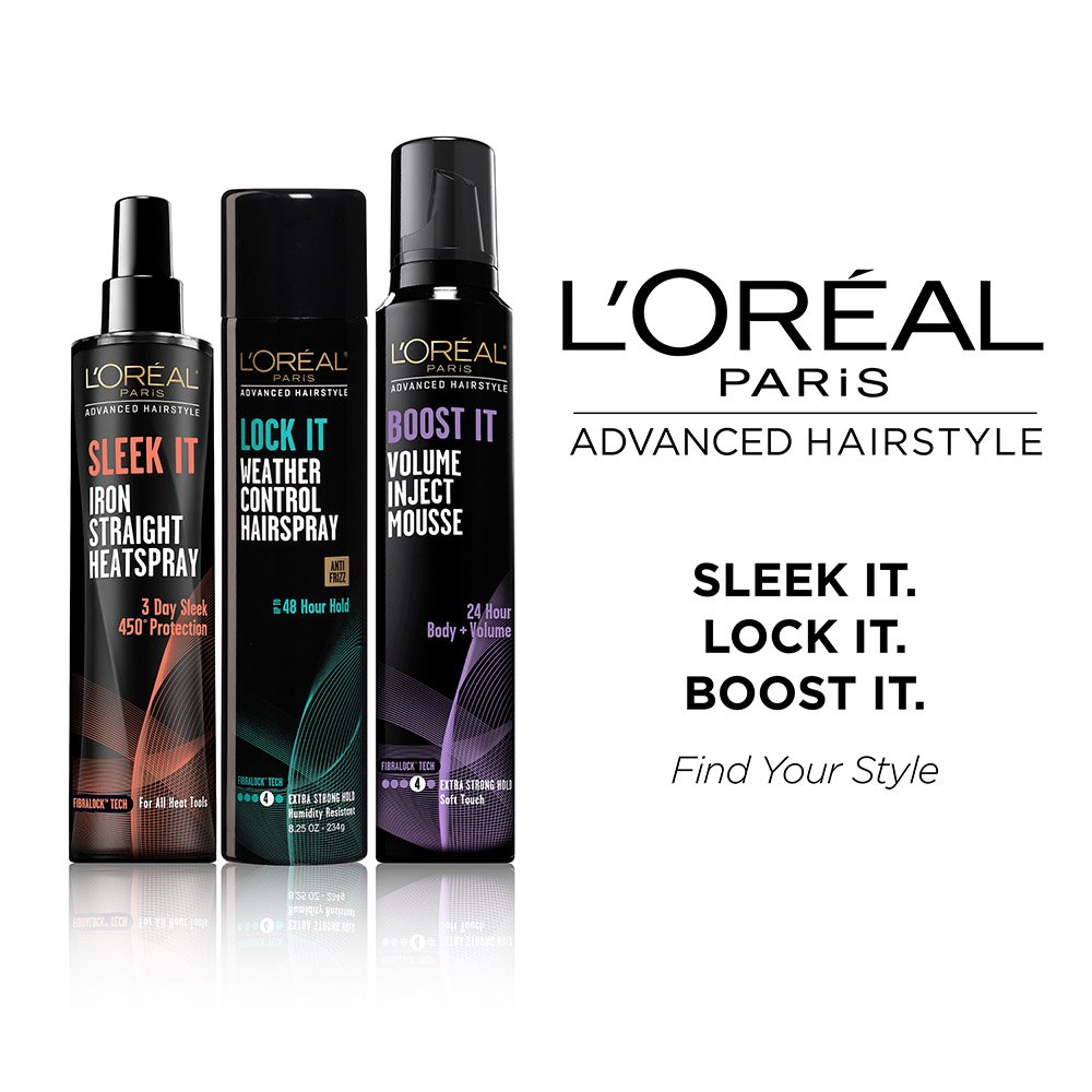 Advanced Hairstyle Sleek It Iron Straight Hairspray – L’Oreal Paris
