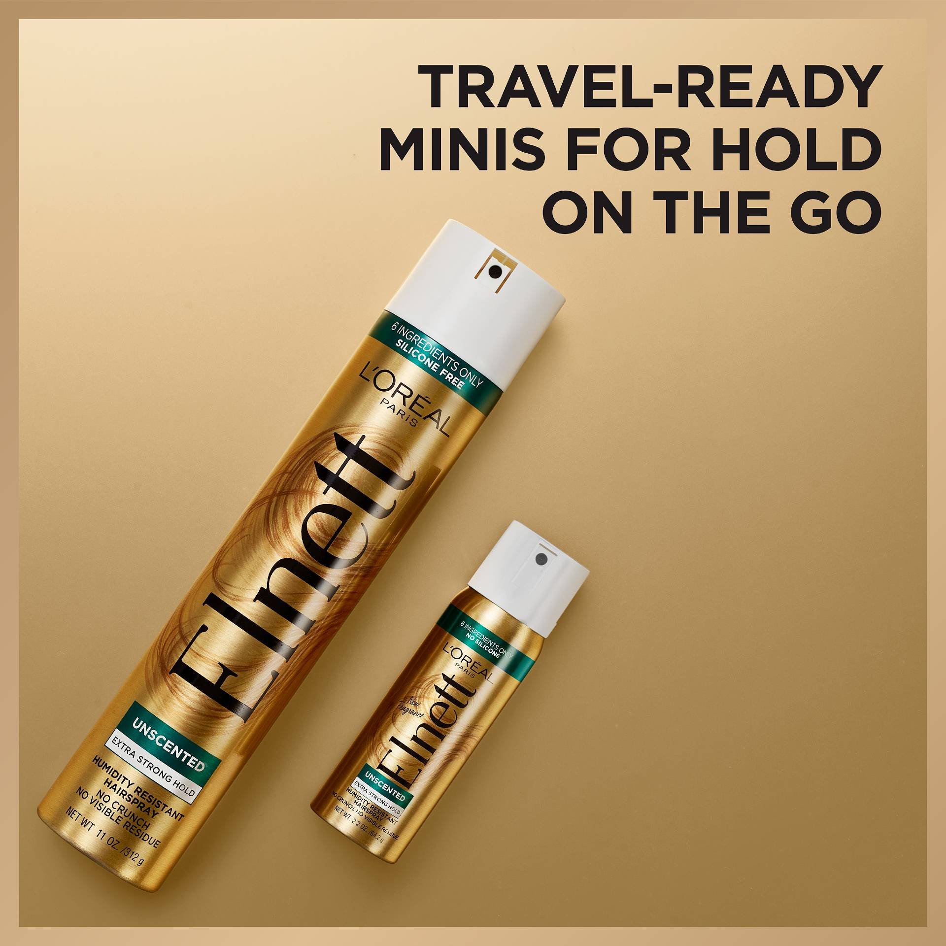 Elnett Satin Strong Hold Hairspray Unscented - L’Oréal Paris