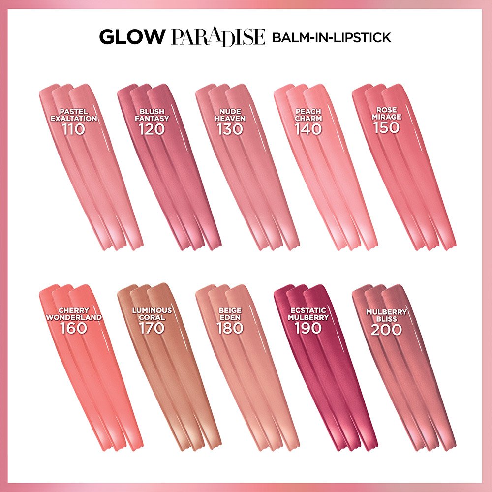 Glow Paradise Lip Balm-in-Lipstick with Pomegranate Extract - L’Oréal Paris