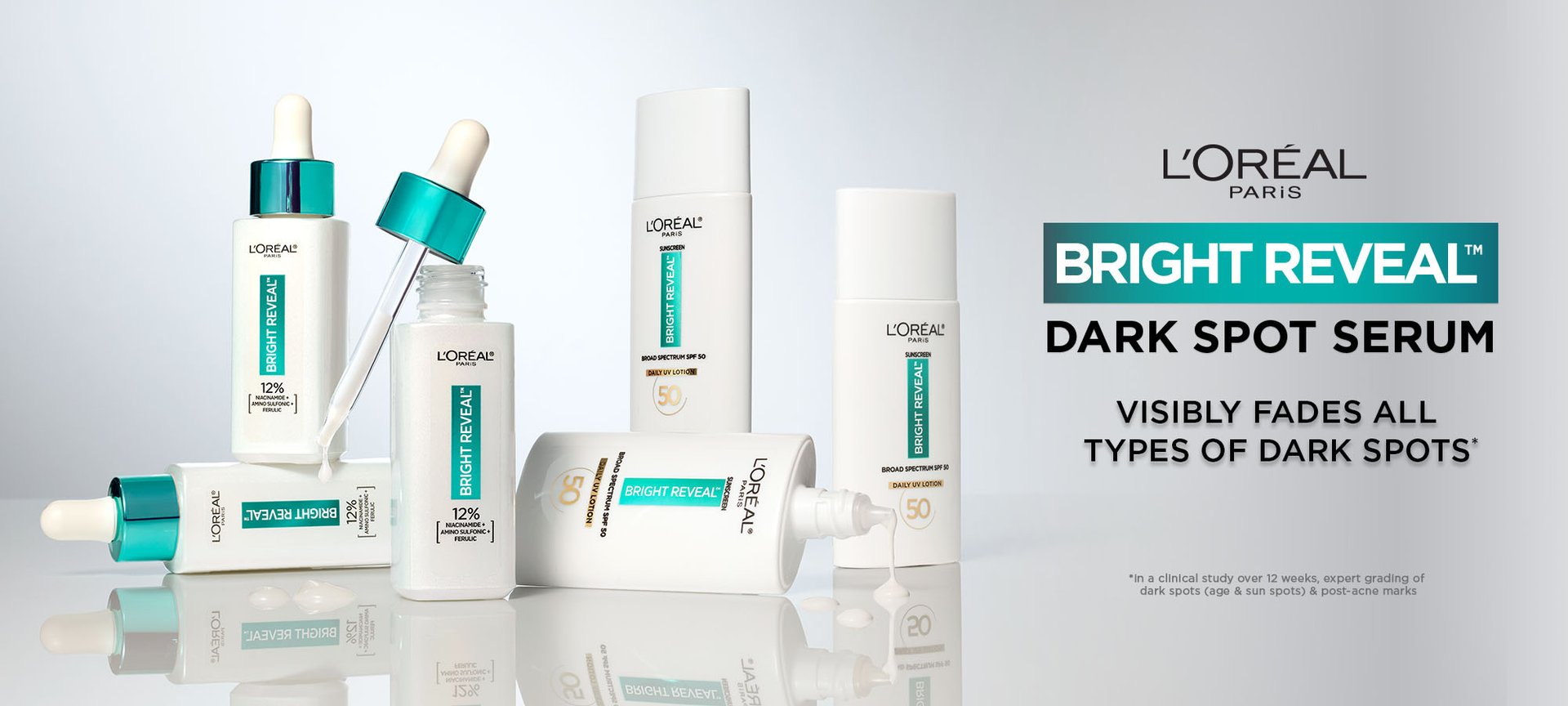 Bright Reveal 12% [Niacinamide + Amino Sulfonic + Ferulic Acid] Dark Spot Face Serum - L'Oréal Paris